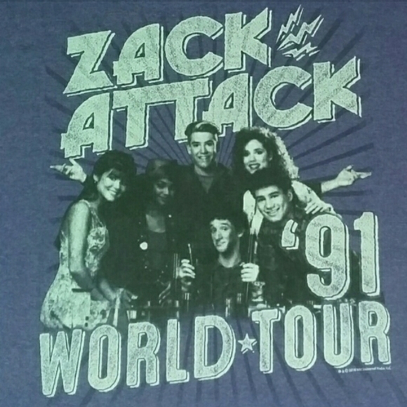 Shirts | 216 Saved By The Bell Zack Attack Tour Shirt Rap Rock Vintage ...